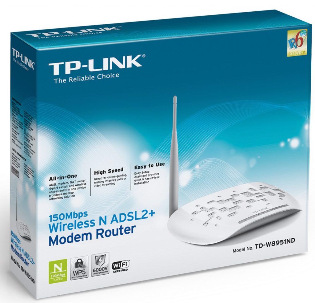MODEM ROUTER TP-LINK TD – W8951ND – GR Soluciones