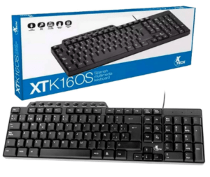 TECLADO XTECH – WIRED- SPANISH-USB-BLACK XTK-160S – GR Soluciones
